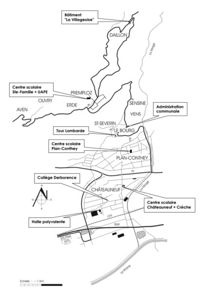 Les villages - Découvrir Conthey - Commune de Conthey